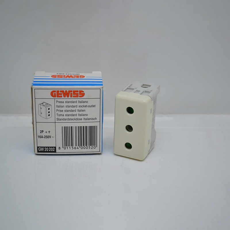 Socket 2P+T 16A Shielded - GEWISS - Elettrotecnicameridionale